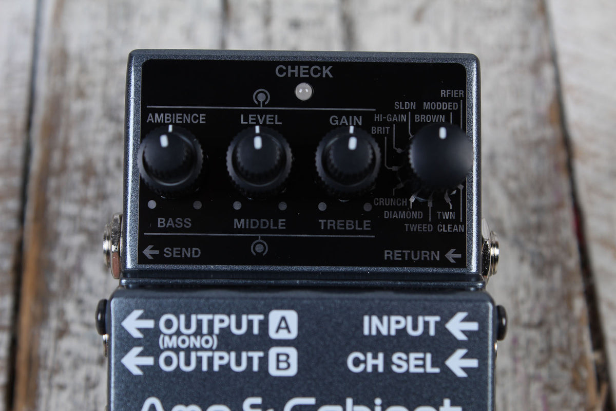 Boss IR-2 Amp & IR Cabinet Pedal Amplifier Simulator Guitar Effects Pe ...