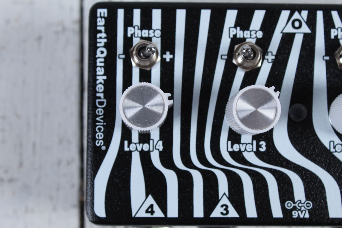 EarthQuaker Four to One Mixer Pedal Mixer Guitar Pedal with 4 Level Co ...